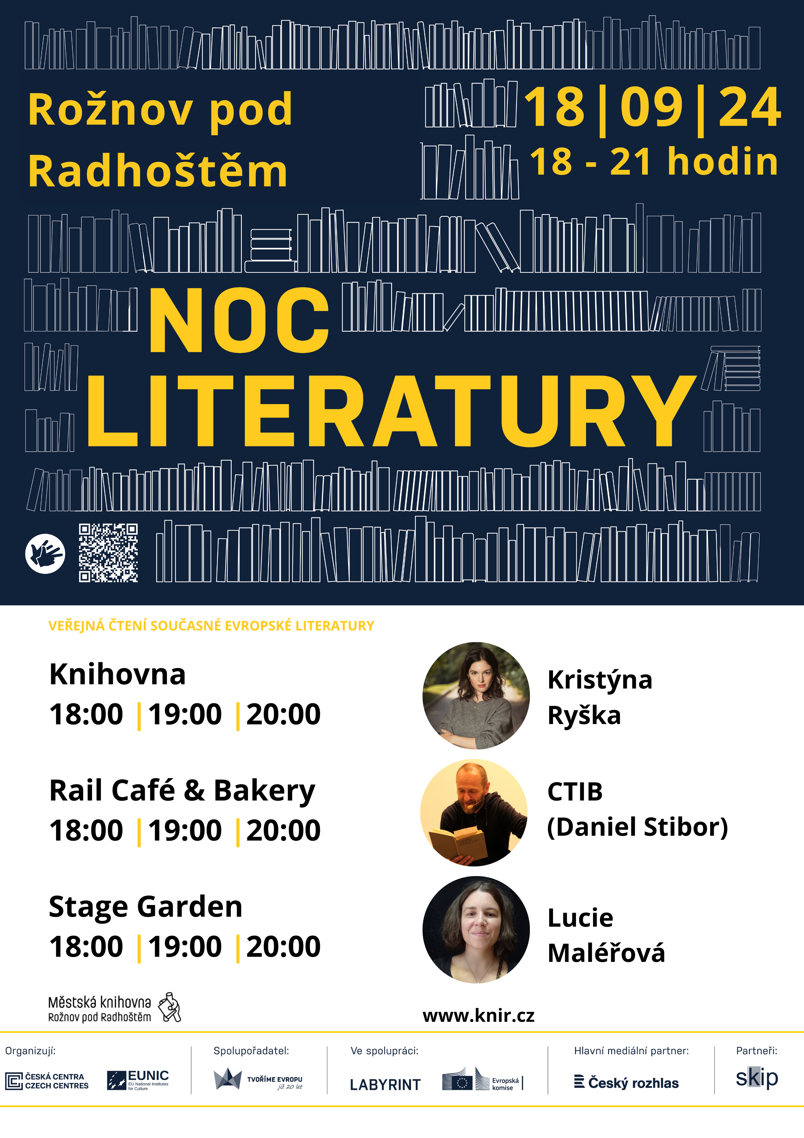 NOC LITERATURY 2024 - Městská knihovna v Rožnově pod Radhoštěm